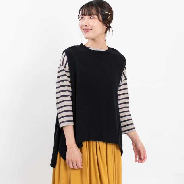 SO[ ] 変形フレアベスト｜ナチュラルファッション・ナチュラル服の通販